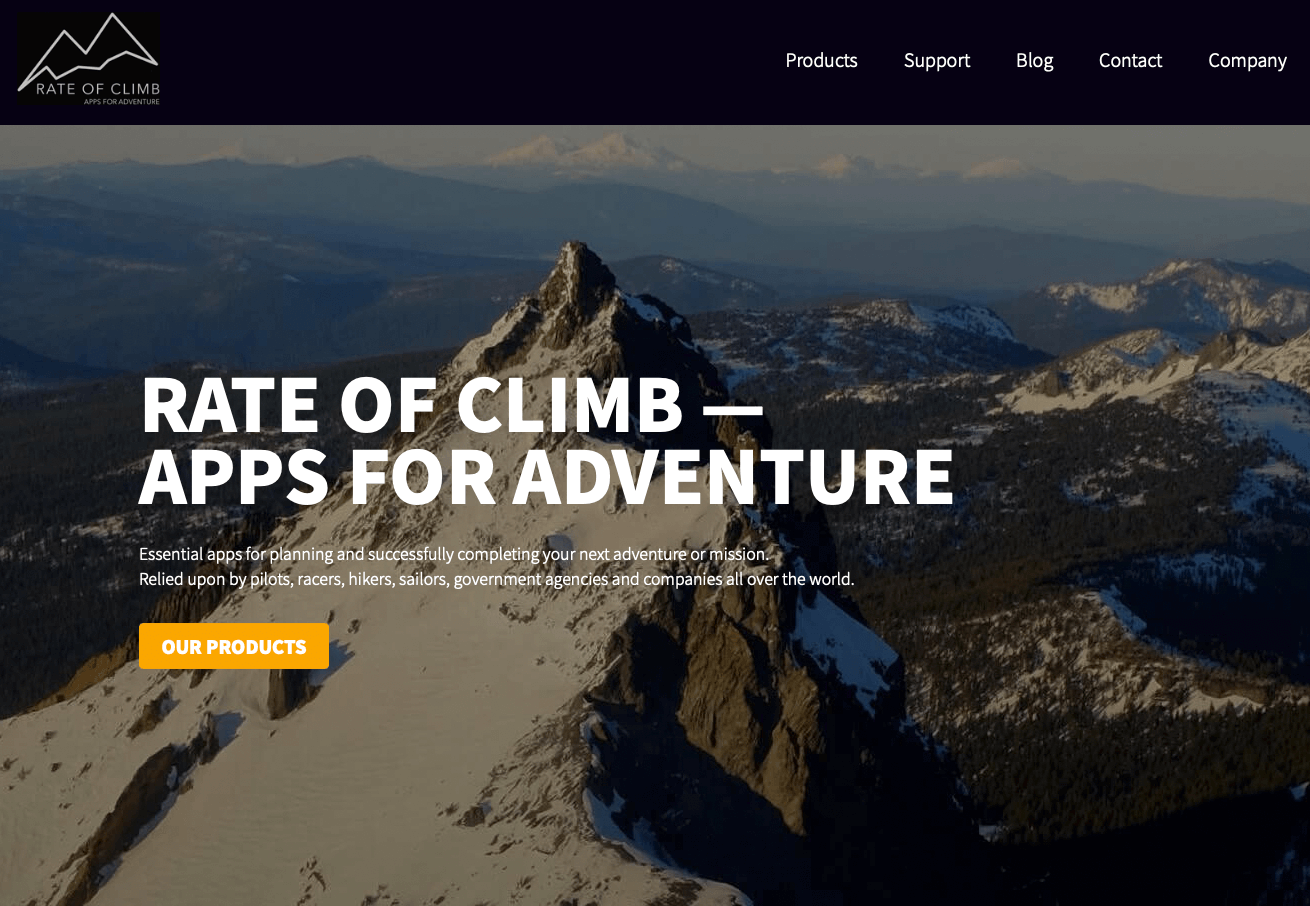 Rate of Climb Industries | Apps for Adventure